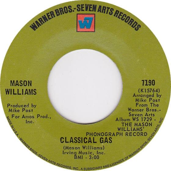 Song Of The Week: “Classical Gas” by Mason Williams | 1 2 3 o' clock 4 ...